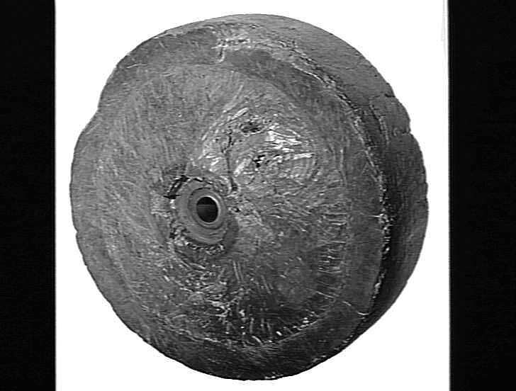 Negative - Timber Jinker Wheel Made by H. Clarke, Red Gum, Barmah ...