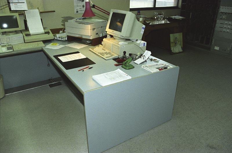 Negative - Operator's Desk, Melbourne Coastal Radio Station, Cape ...
