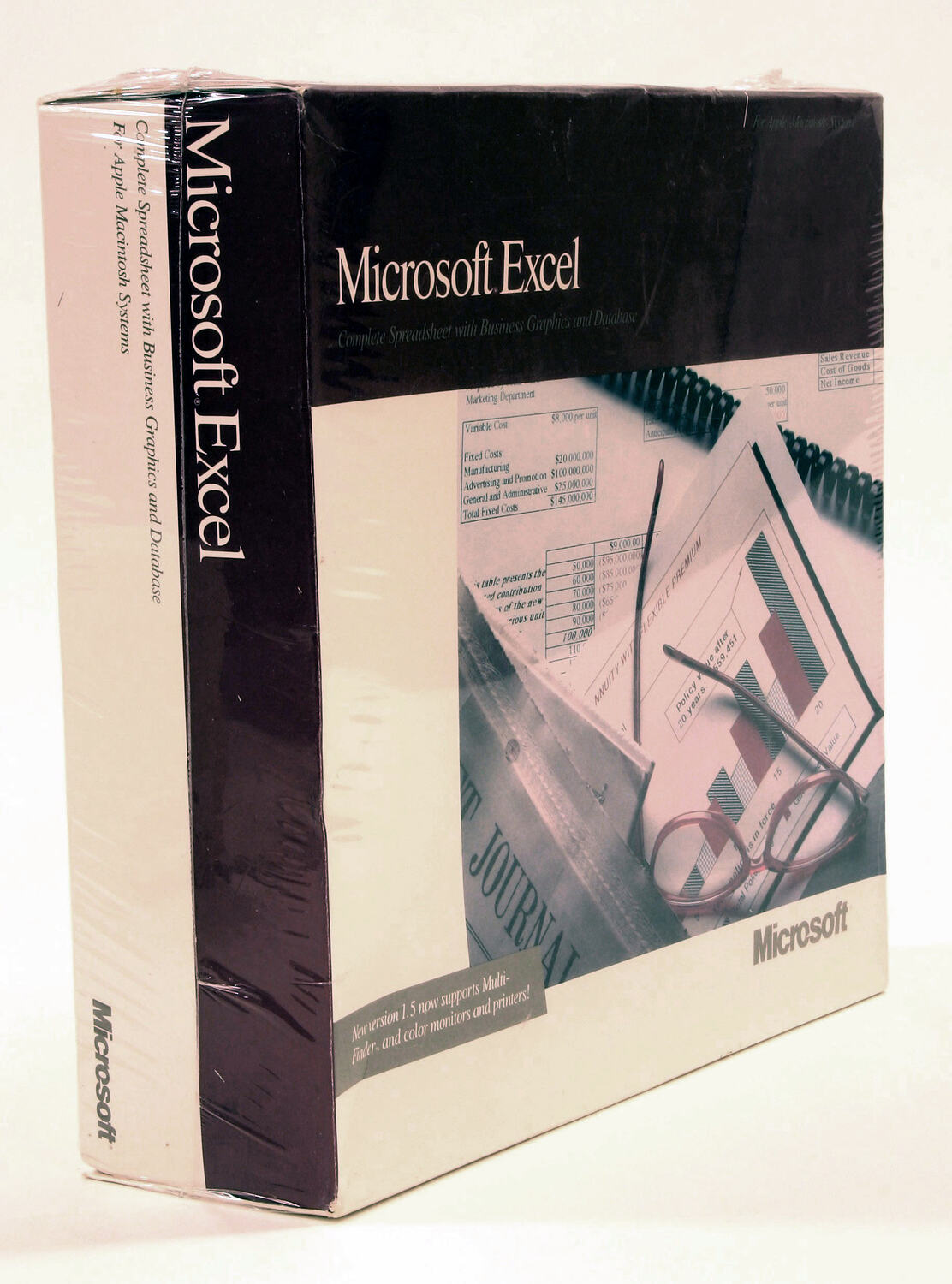 Apple Macintosh Software - Microsoft Excel v 1.5, 3½" Floppy Disk, 1988