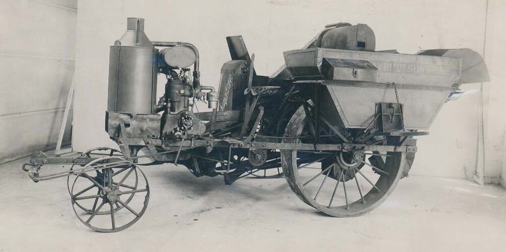 Photograph - H.V. McKay, Sunshine Engine-Functioned Rice Header with ...