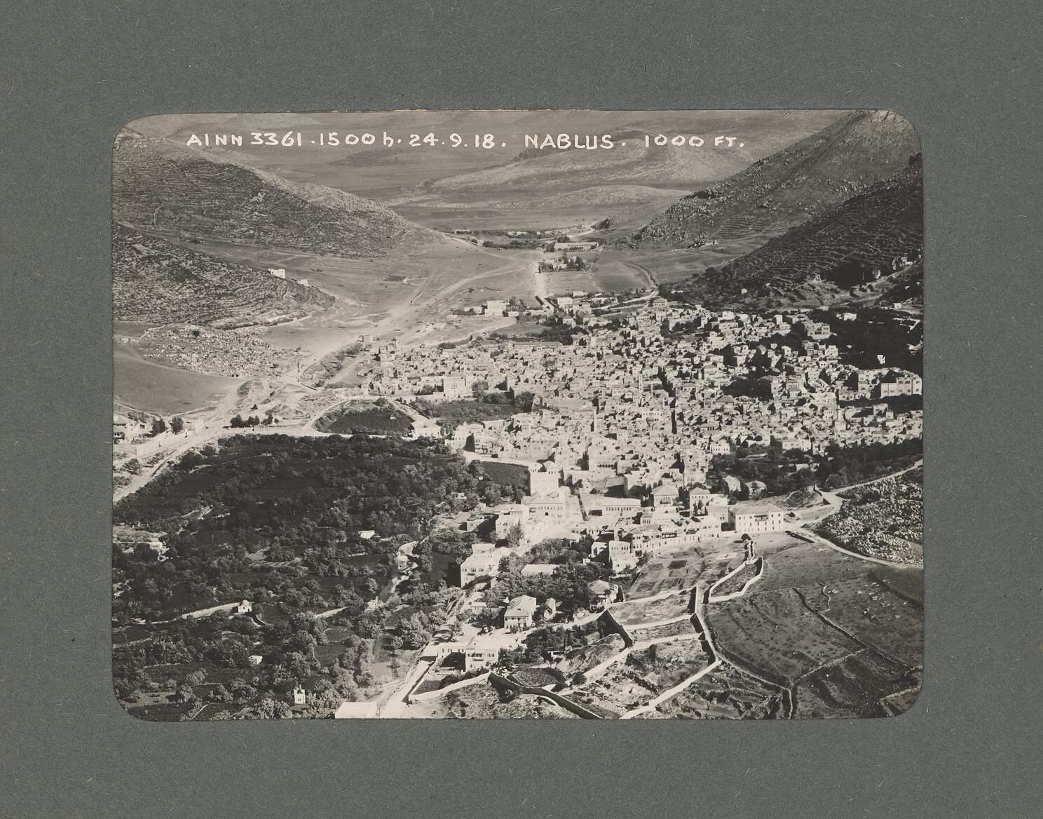 Photograph - Nablus, Palestine, Middle East, World War I, 24 Sep 1918