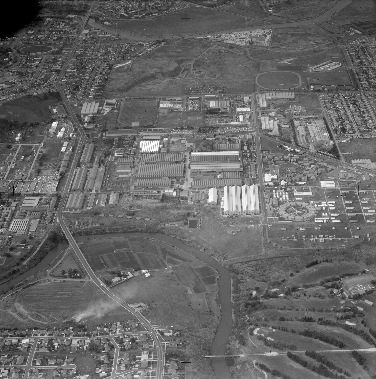 Negative - Aerial View of Maidstone & Maribyrnong, Victoria, 1970-1974