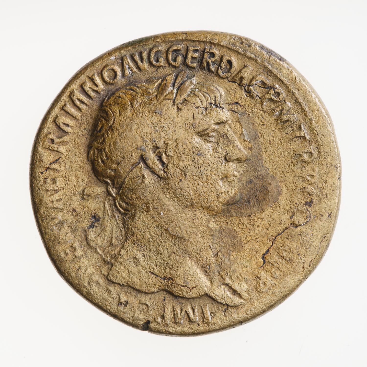 Coin - Sestertius, Emperor Trajan, Ancient Roman Empire, 103-111 AD