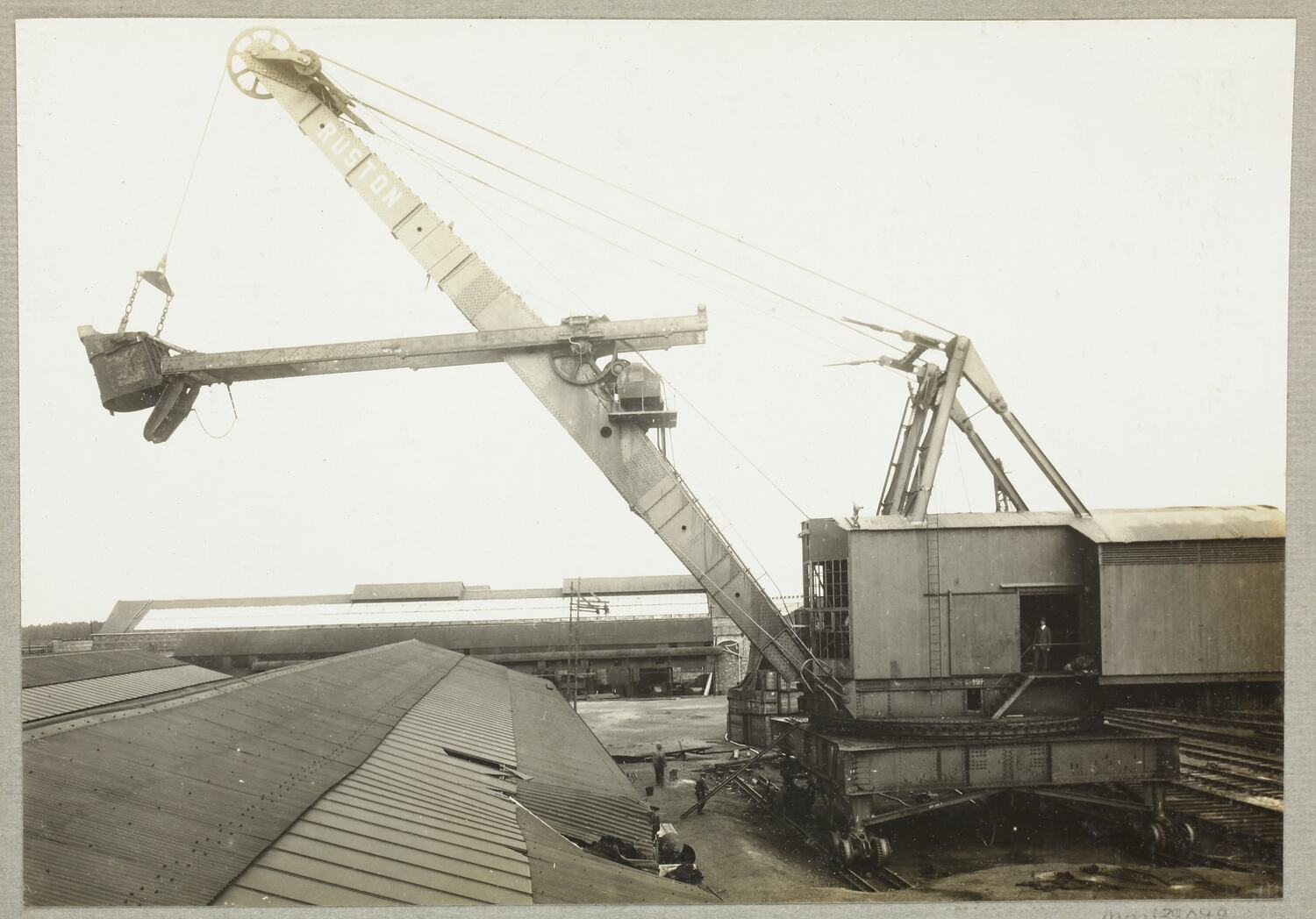 Photograph - Ruston & Hornsby, Rail-Mounted Excavator Shovel, Lincoln ...