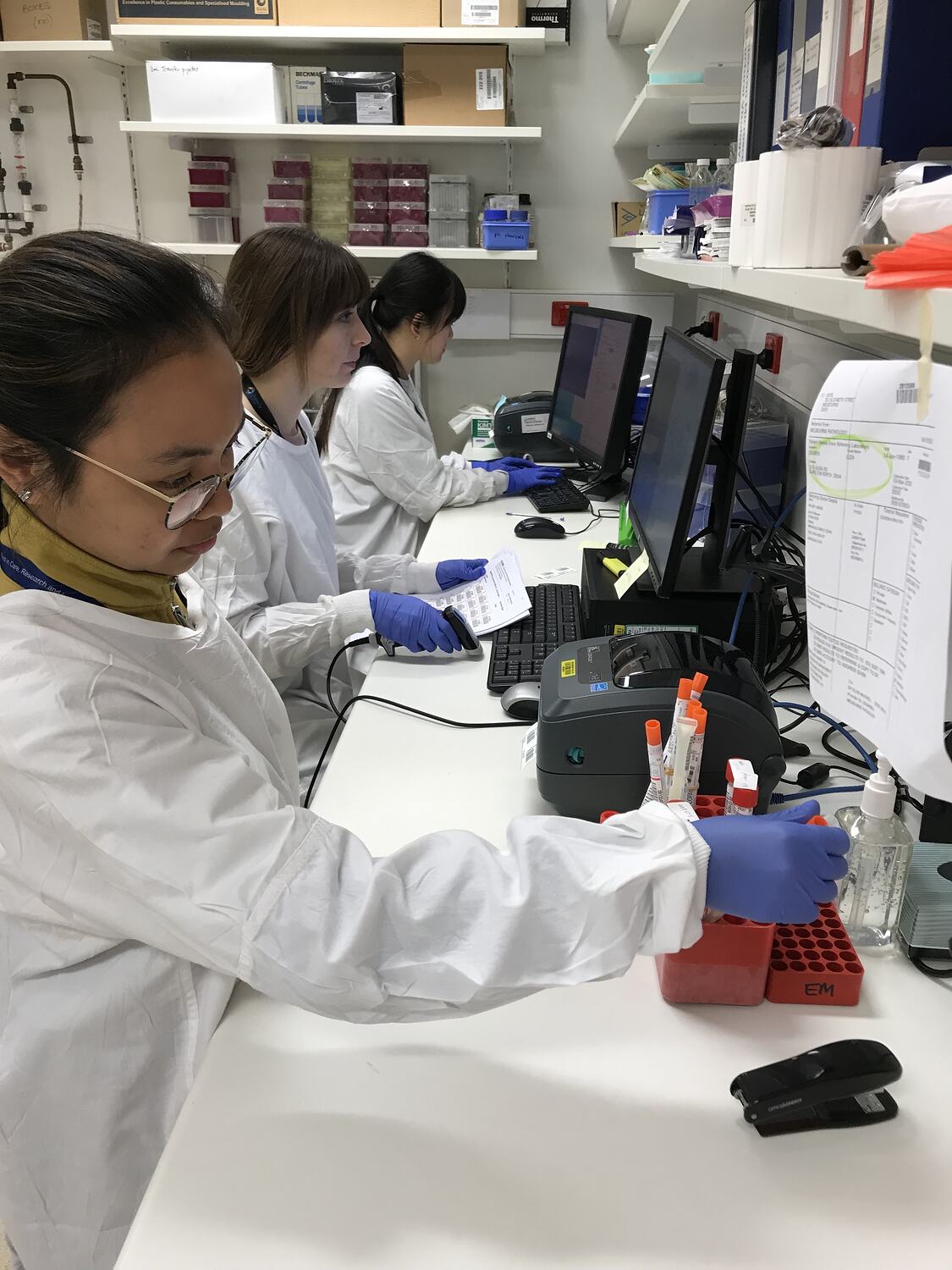 Digital Image - Sample Processing Overflow, Doherty Institute ...