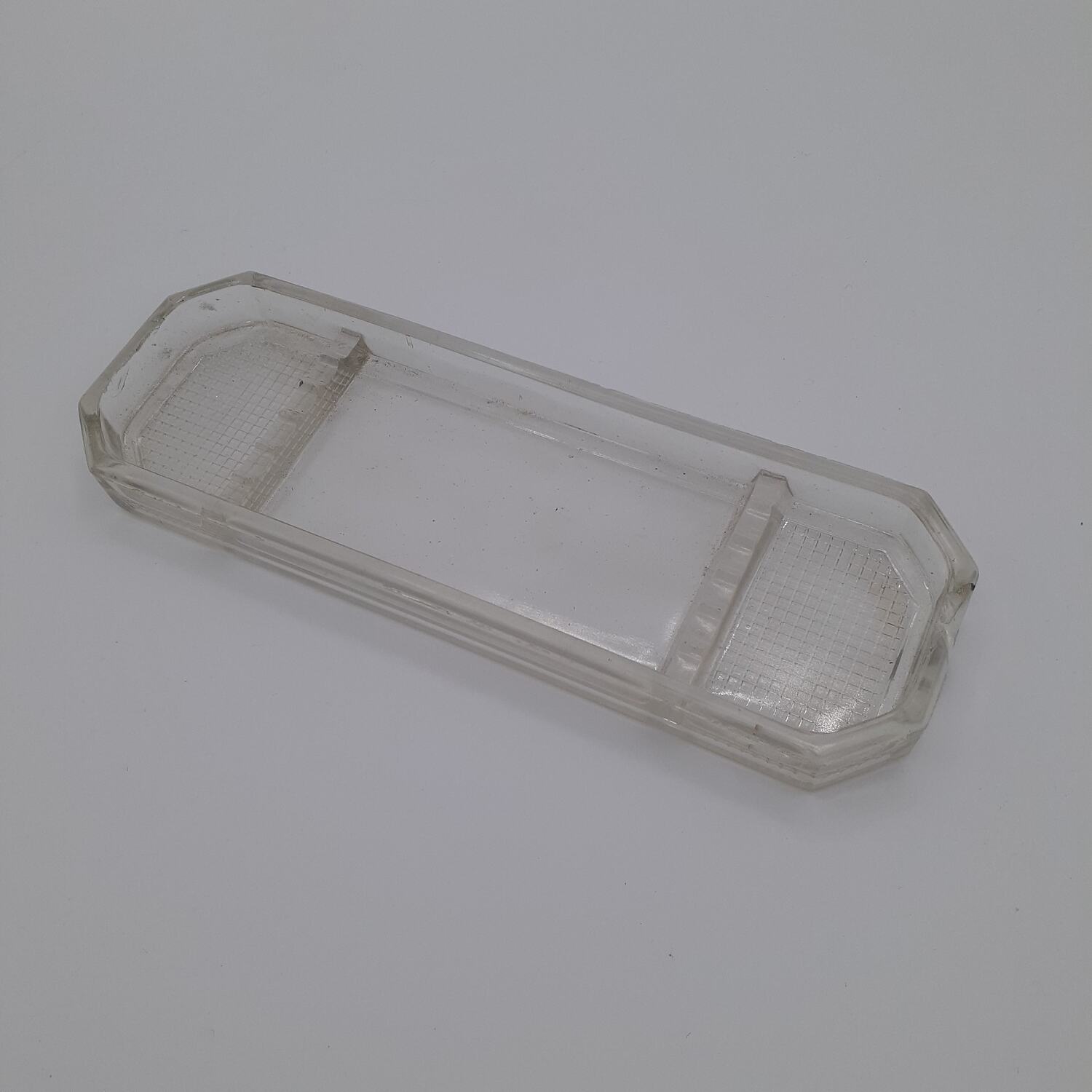 Desk Set - Pen Tray, Glass, Museum of Victoria, 1950-2000