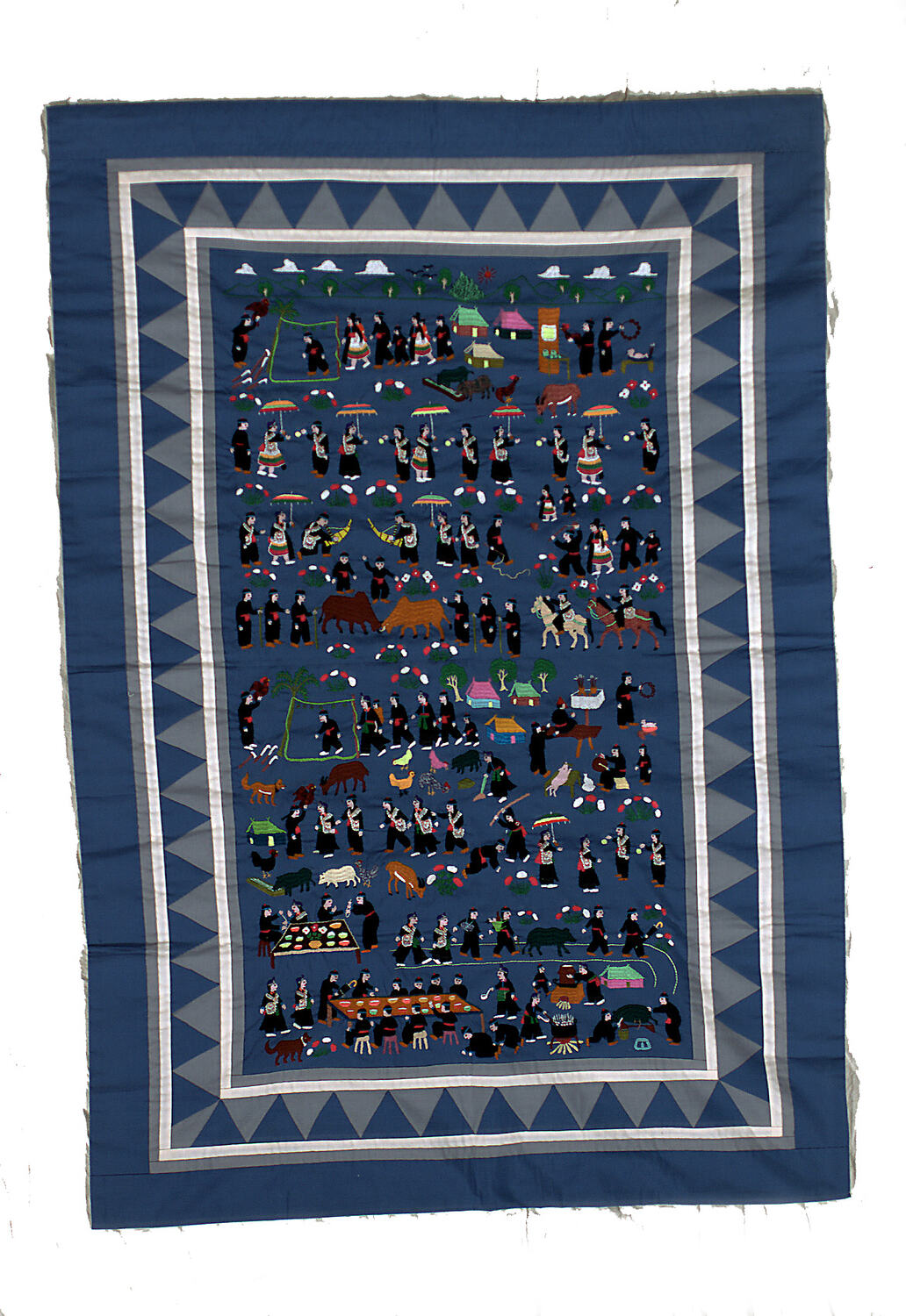 Banner - Hmong Community, Yao Style, Victoria, 1990