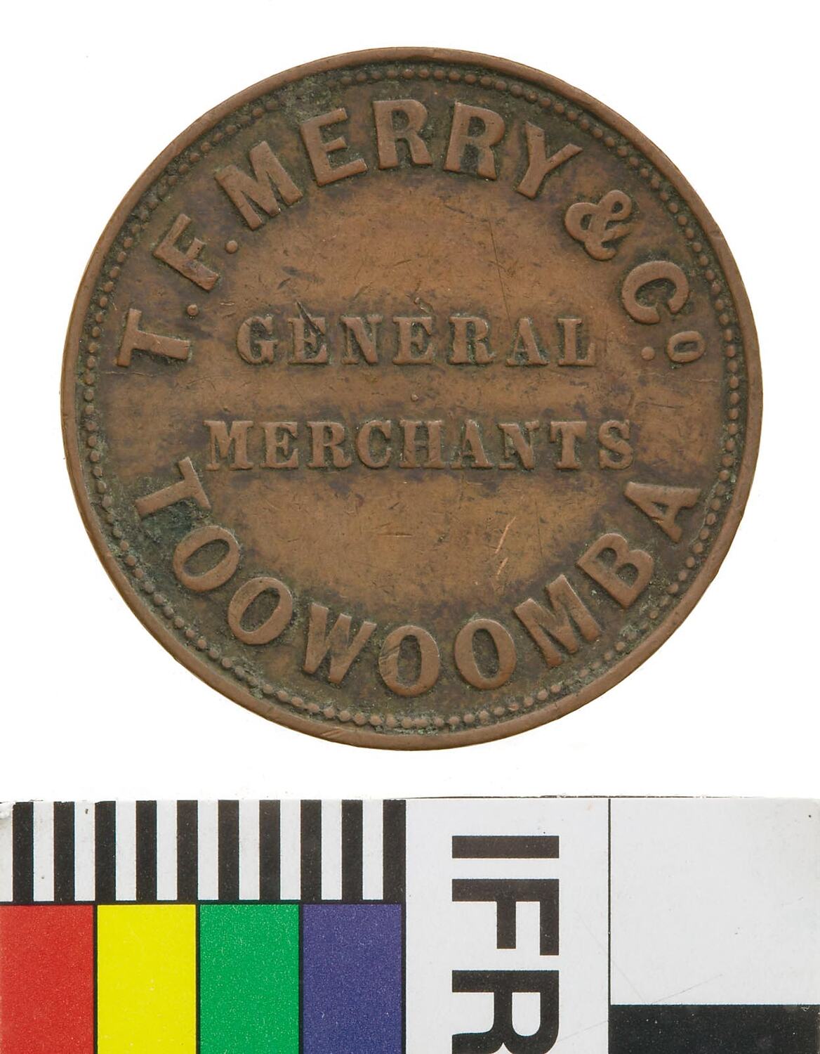 Token - 1 Penny, T.F. Merry & Co, General Merchants, Toowoomba ...