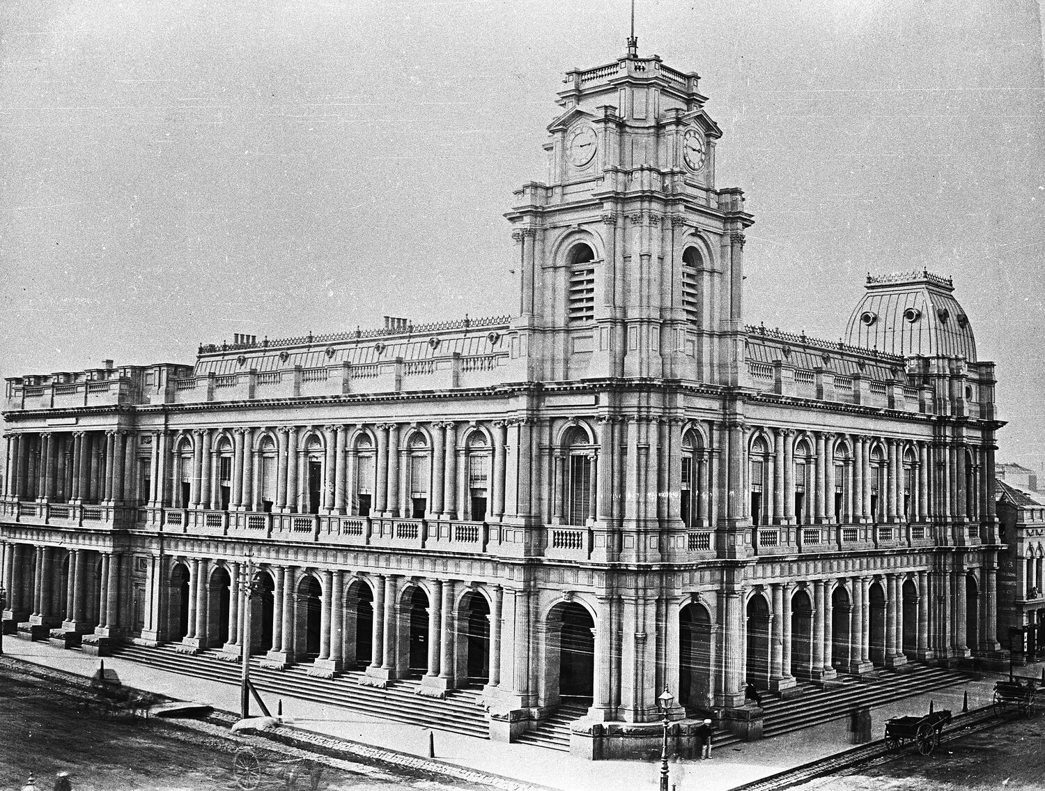 Negative - General Post Office, Melbourne, Victoria, circa 1880