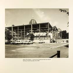 Photograph - Construction of Centennial Hall from Gate 4 Nicholson ...