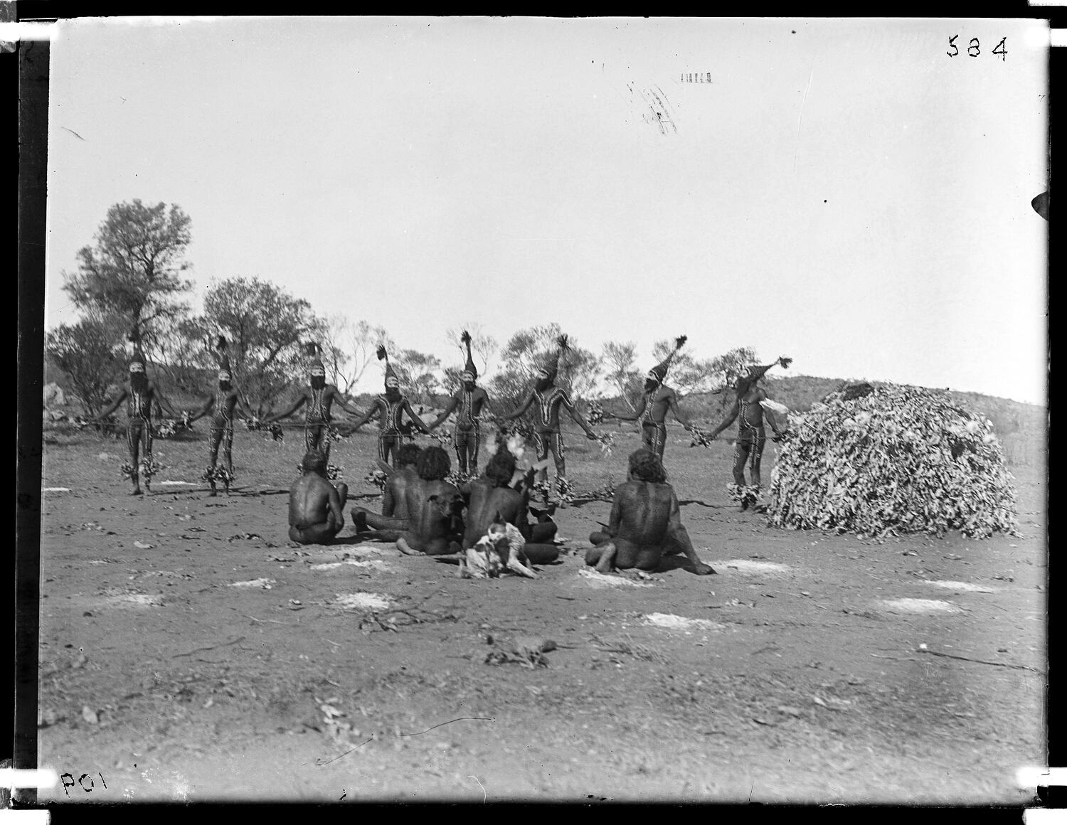 Glass plate. Arrernte. Alice Springs, Central Australia, Northern ...