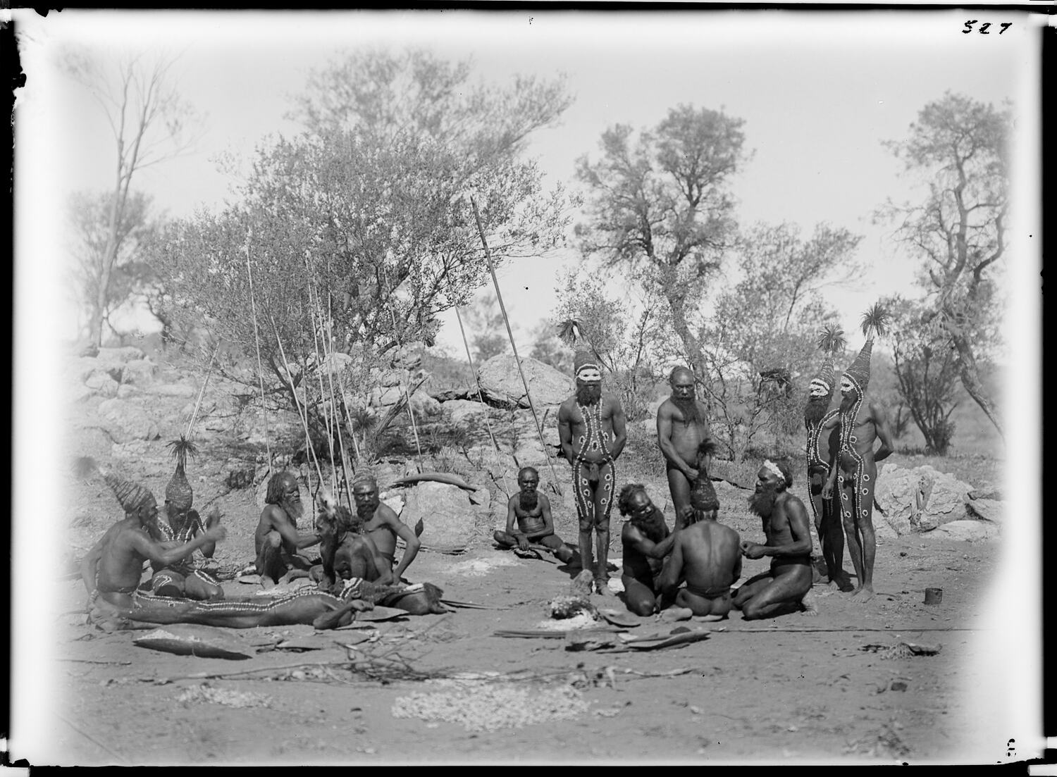 Glass plate. Arrernte. Alice Springs, Central Australia, Northern ...