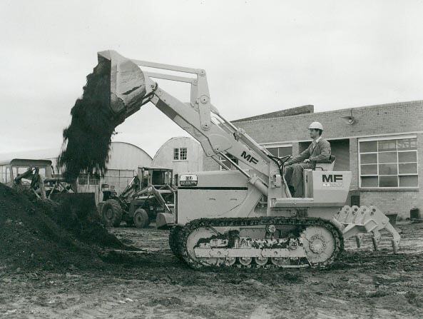 Photograph - Massey Ferguson, MF300 Crawler Loader, circa 1975