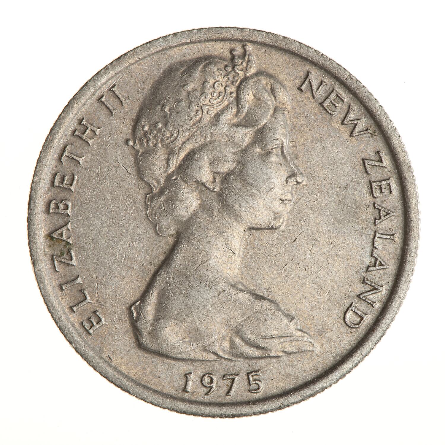 Coin - 5 Cents, New Zealand, 1975
