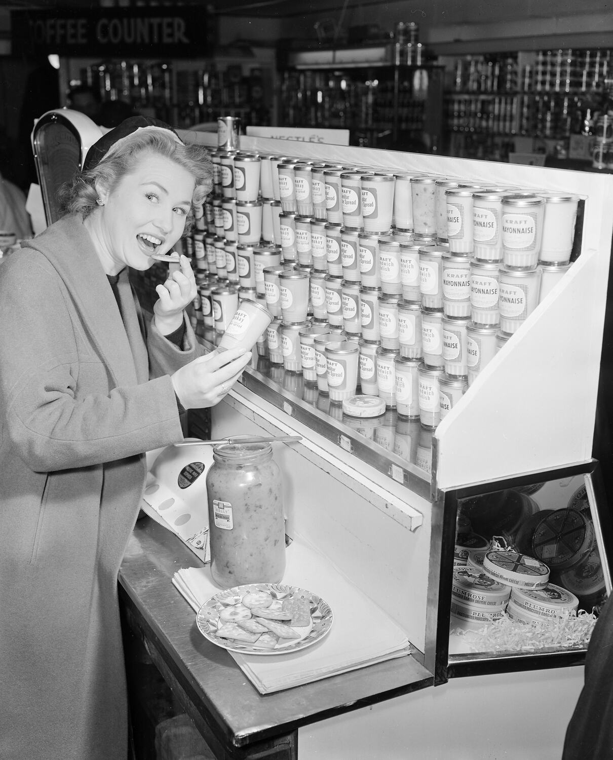 Negative - Mutual Store Ltd, Woman Tasting Kraft Spreads, Melbourne ...