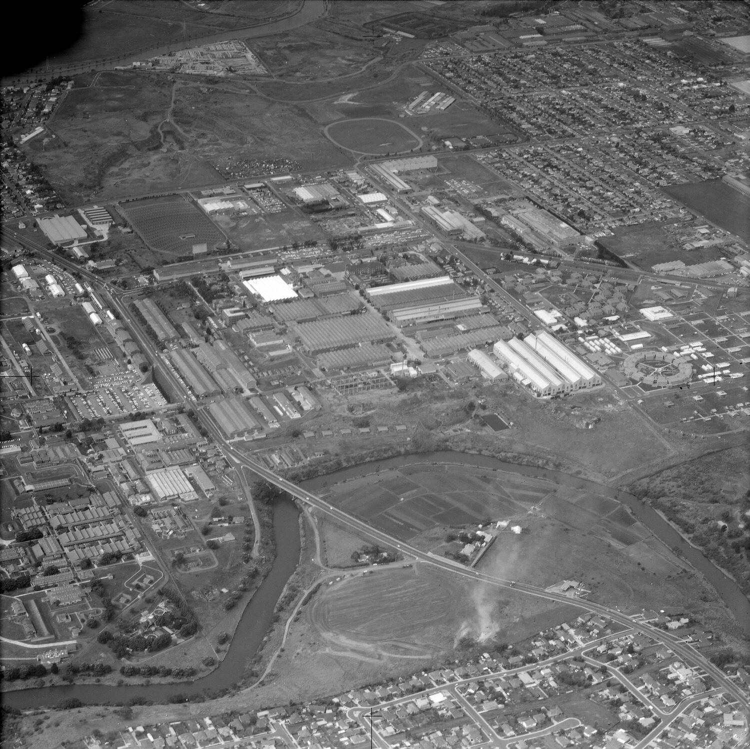 Negative - Aerial View of Maidstone & Maribyrnong, Victoria, 1970-1974
