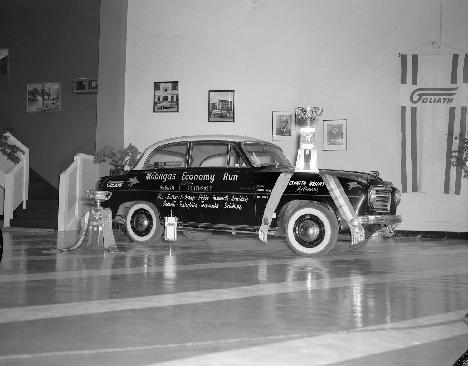 Negative - Goliath Motor Car, Mobilgas Economy Run Winner, Melbourne ...