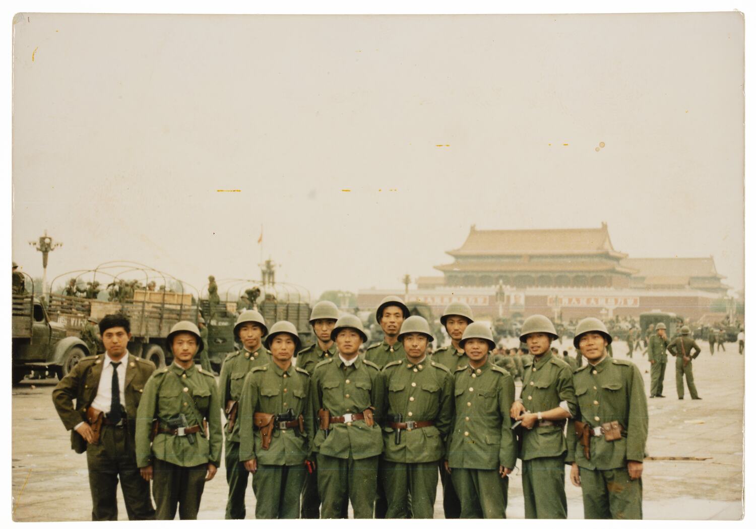 Photograph - Soldiers, Tiananmen Square, Beijing, People's Republic of ...