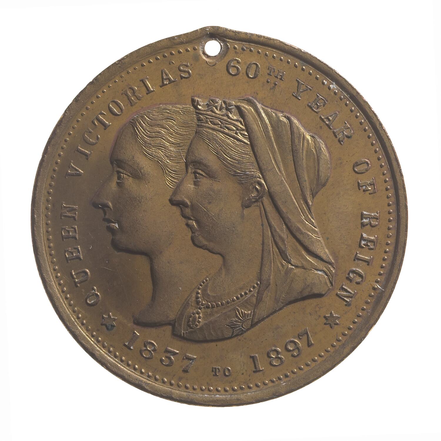 Medal - Diamond Jubilee of Queen Victoria, Shire of Mount Franklin ...