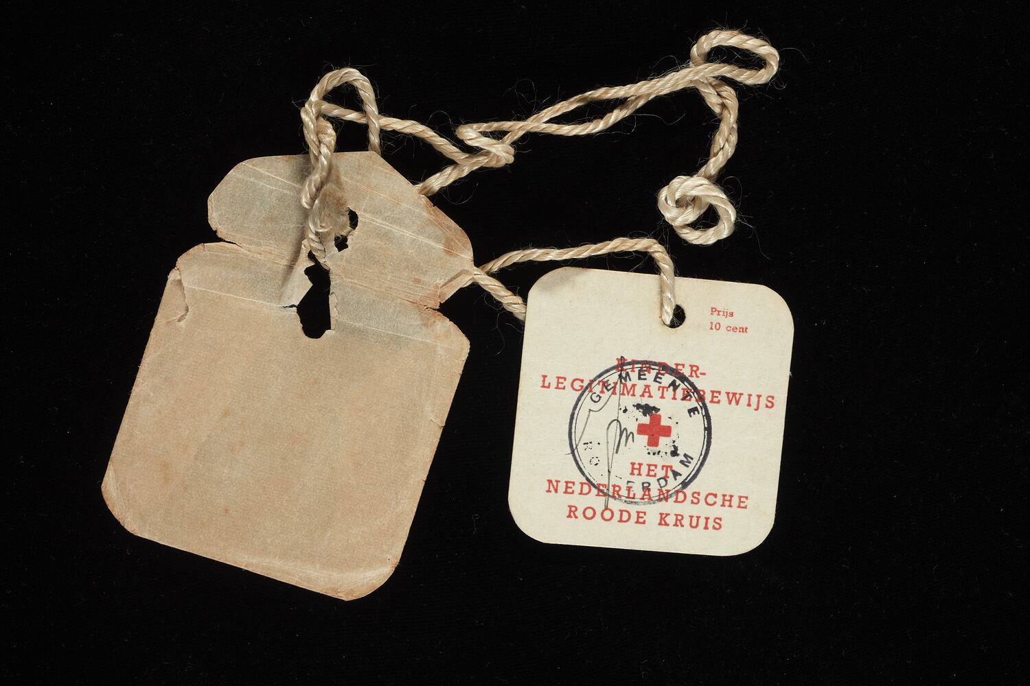 Identity Tag - Red Cross, Hendrika Perdon, The Netherlands, 1940s