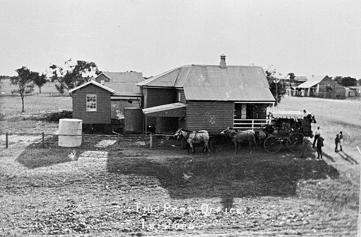 Negative - 'The Post Office', Isisford, Queensland, circa 1920
