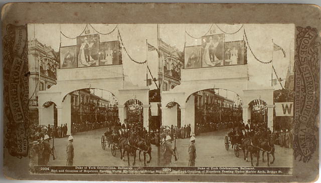 Stereograph - Federation Celebrations, Earl & Countess of Hopetoun ...