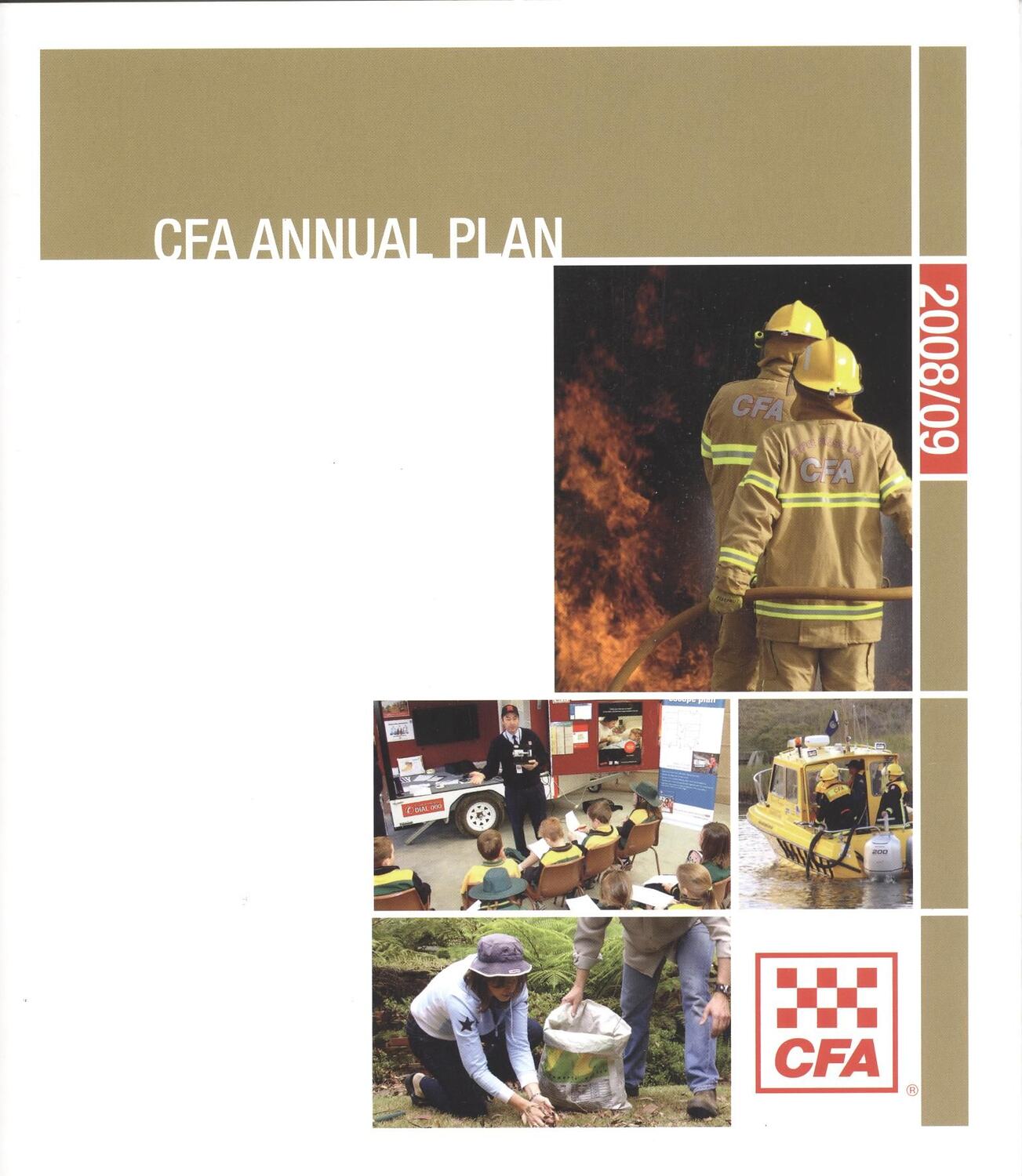 Book - 'CFA Annual Plan 2008/09', Country Fire Authority, Victoria, 2009