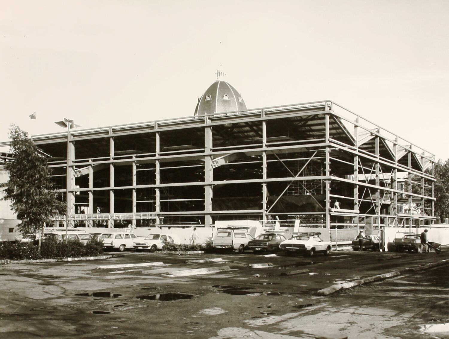 Photograph - Construction of Centennial Hall from Gate 4 Nicholson ...