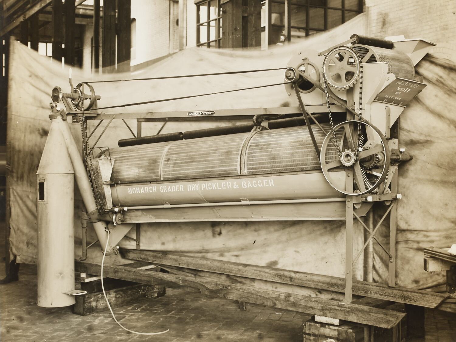 Photograph - Schumacher Mill Furnishing Works, Seed Grading Machine ...