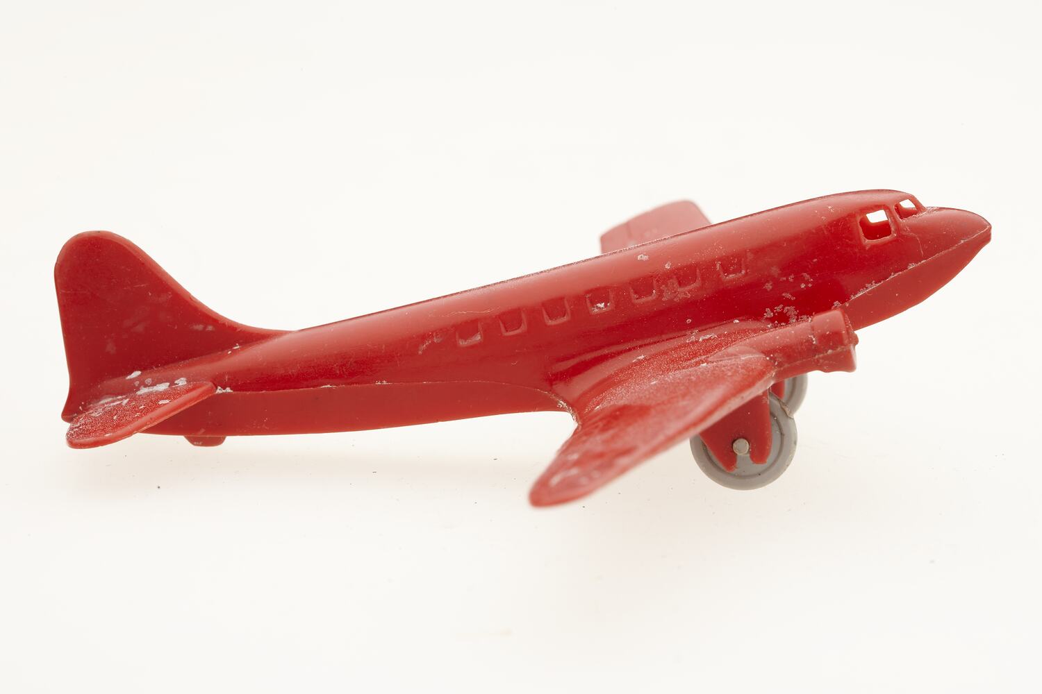 Toy Aeroplane - Plastic, Red, circa 1950s