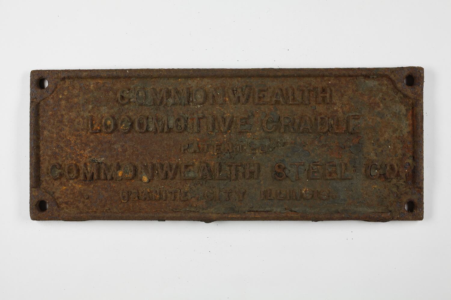 Locomotive Cradle Plate - Commonwealth Steel Co., Granite City, United ...