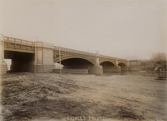 Photograph - Princes Bridge, Melbourne, Victoria, circa 1890