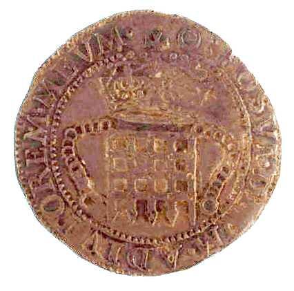 Coin - 2 Testerns, Portcullis Money, Bantam, Java, 1601