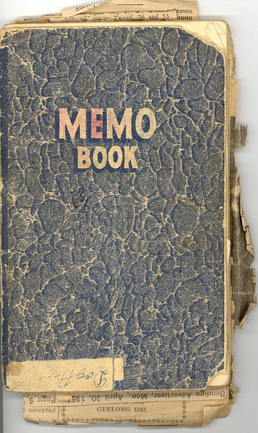 Memo Book - Bill Clifton's Notes, 1940-1960