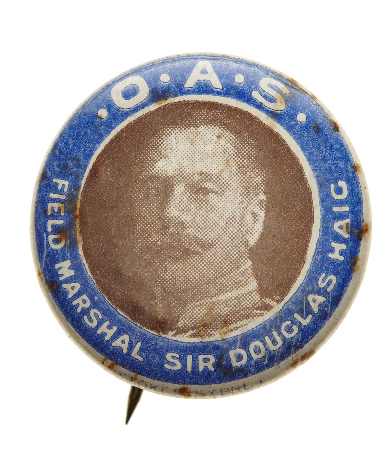 Badge - OAS Fund, Sir Douglas Haig, Australia, World War I, 1917