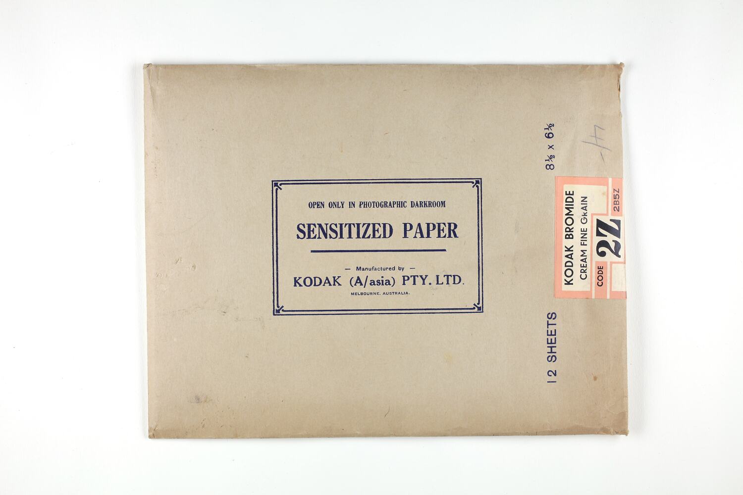 Photographic Paper - Kodak Australasia Pty Ltd, 'Sensitized Paper ...