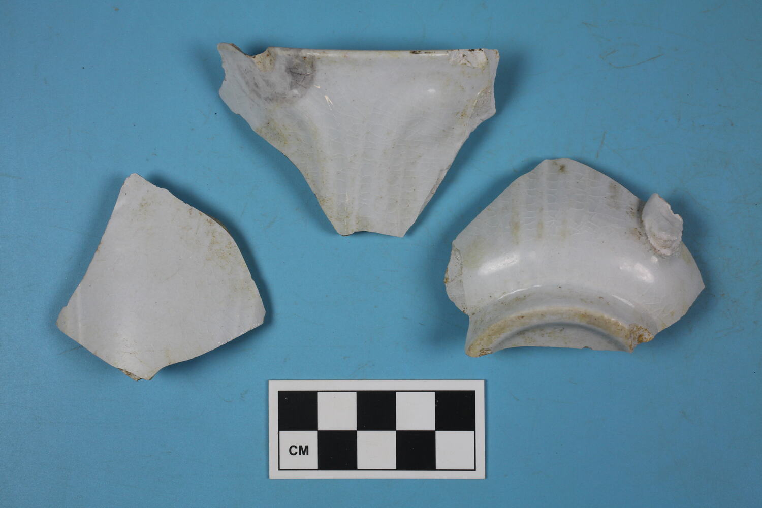 Cup - Ceramic, White Granite, Moulded, Blue-Grey, Berlin Swirl Pattern ...