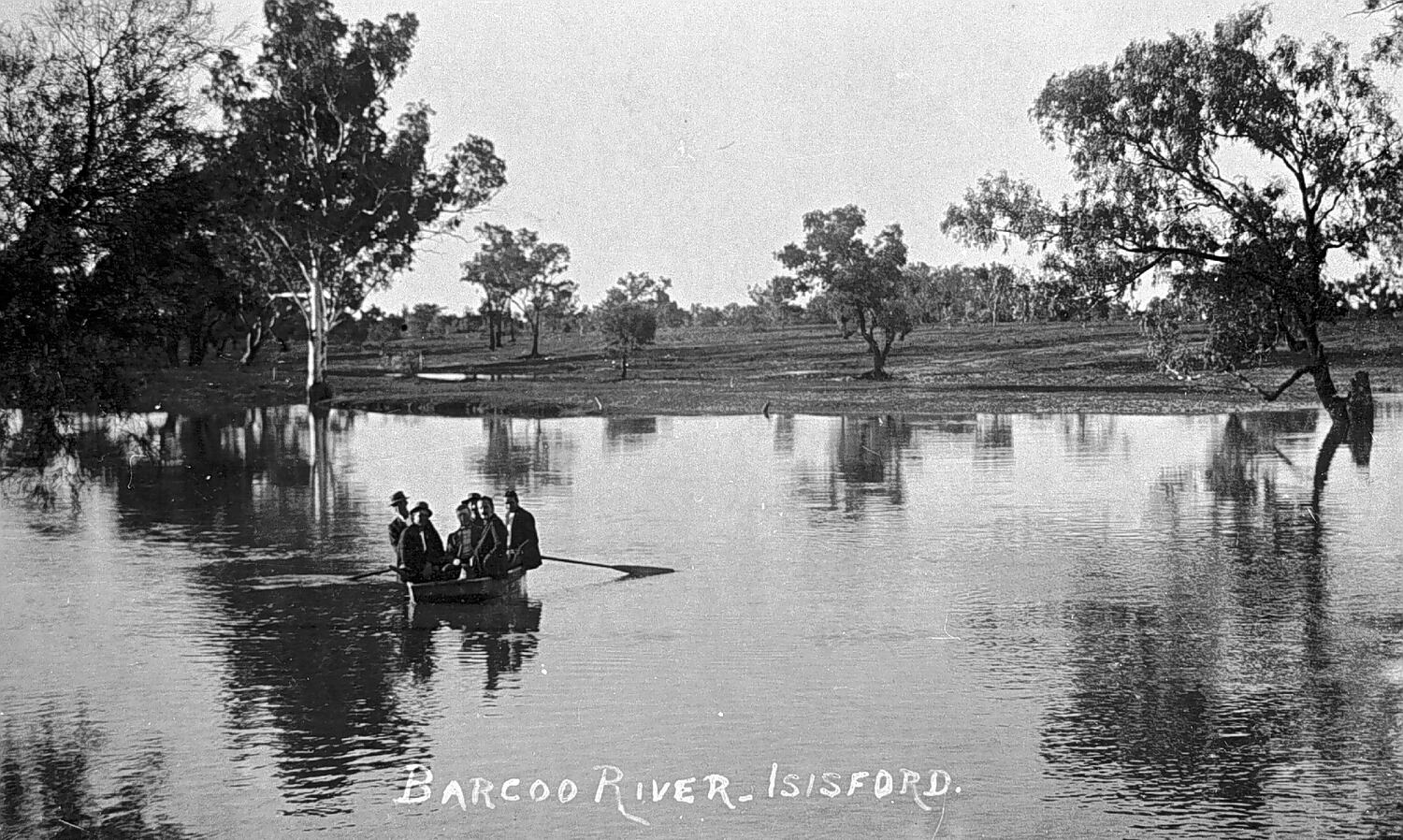 Negative - 'Barcoo River', Isisford, Queensland, circa 1920