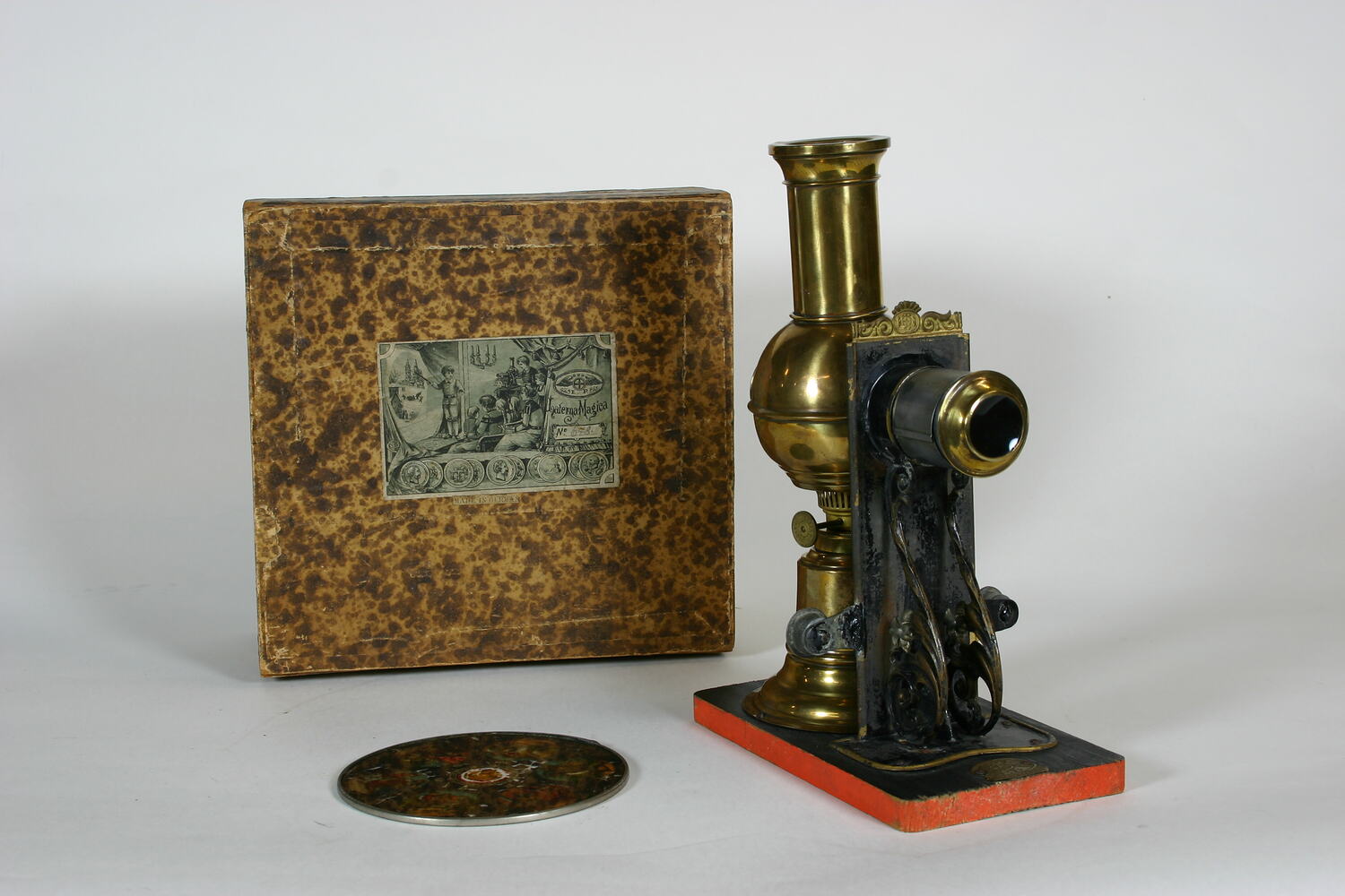 Projector Set - Ernst Plank, Magic Lantern, Toy, Brass Climax, Germany ...