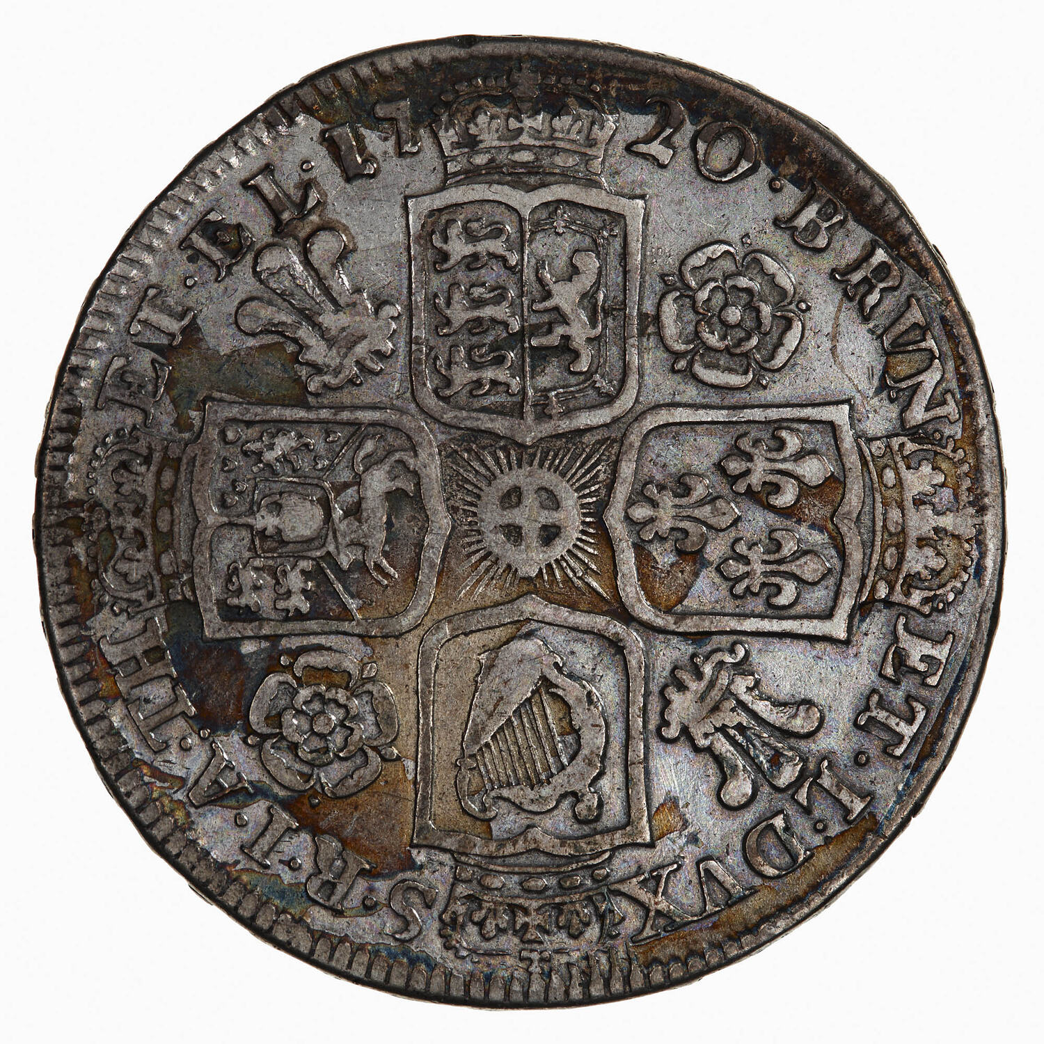 Coin - Halfcrown, George I, Great Britain, 1720