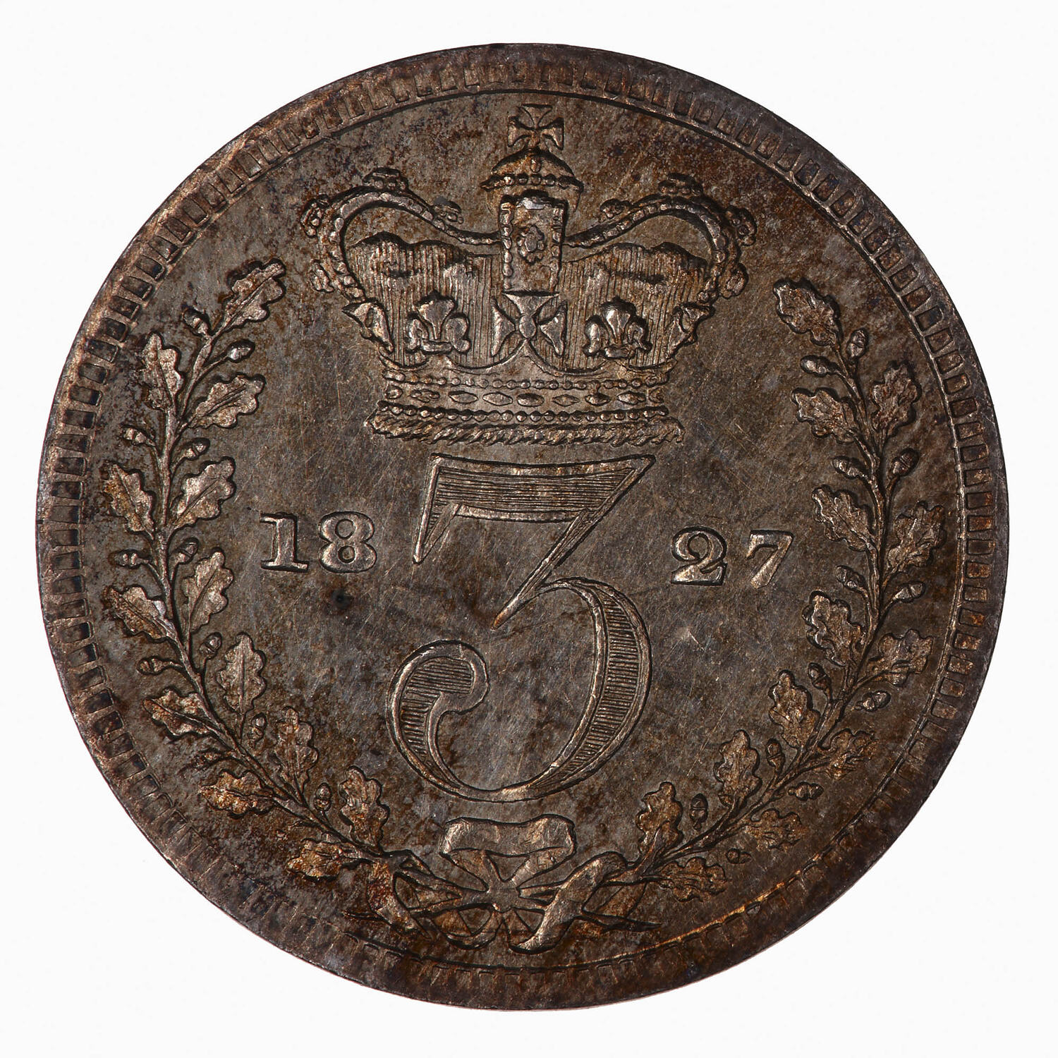 Coin - Threepence, George IV, Great Britain, 1827