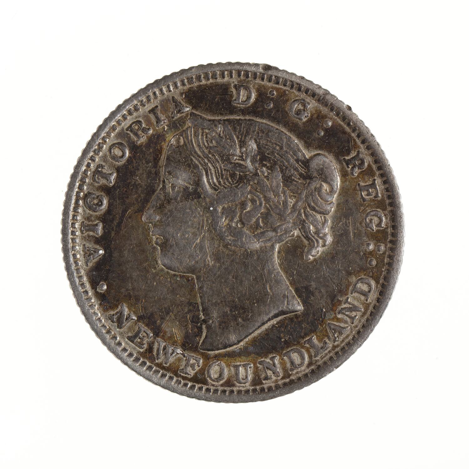 Coin - 5 Cents, Newfoundland, 1865