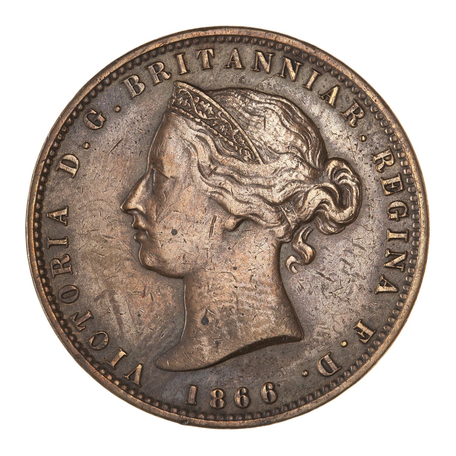 Coin - 1/13 Shilling, Jersey, Channel Islands, 1866