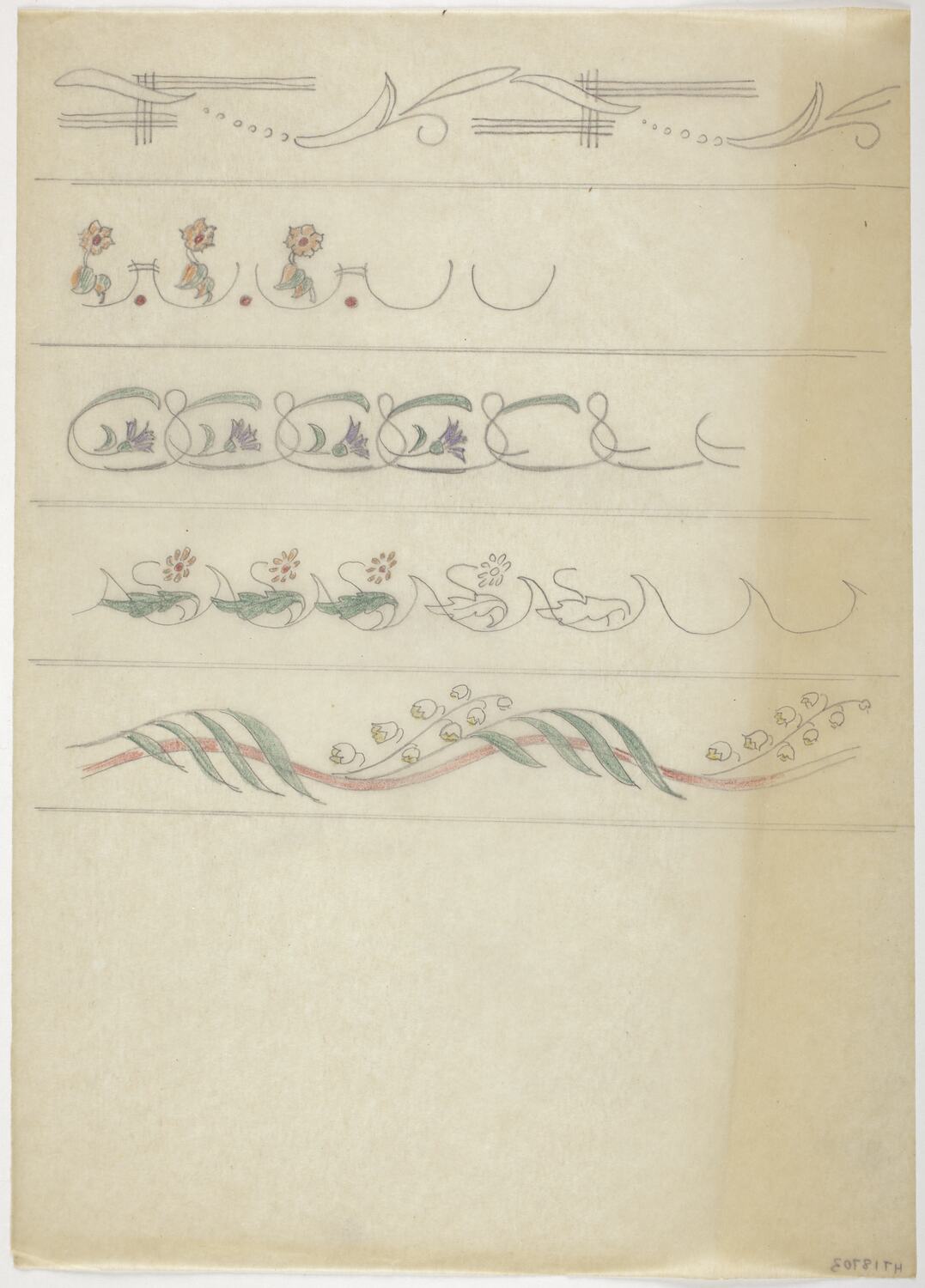 Cake Tracing Designs - 'Borders', Cake Decorating, Karl Muffler, 1930s ...