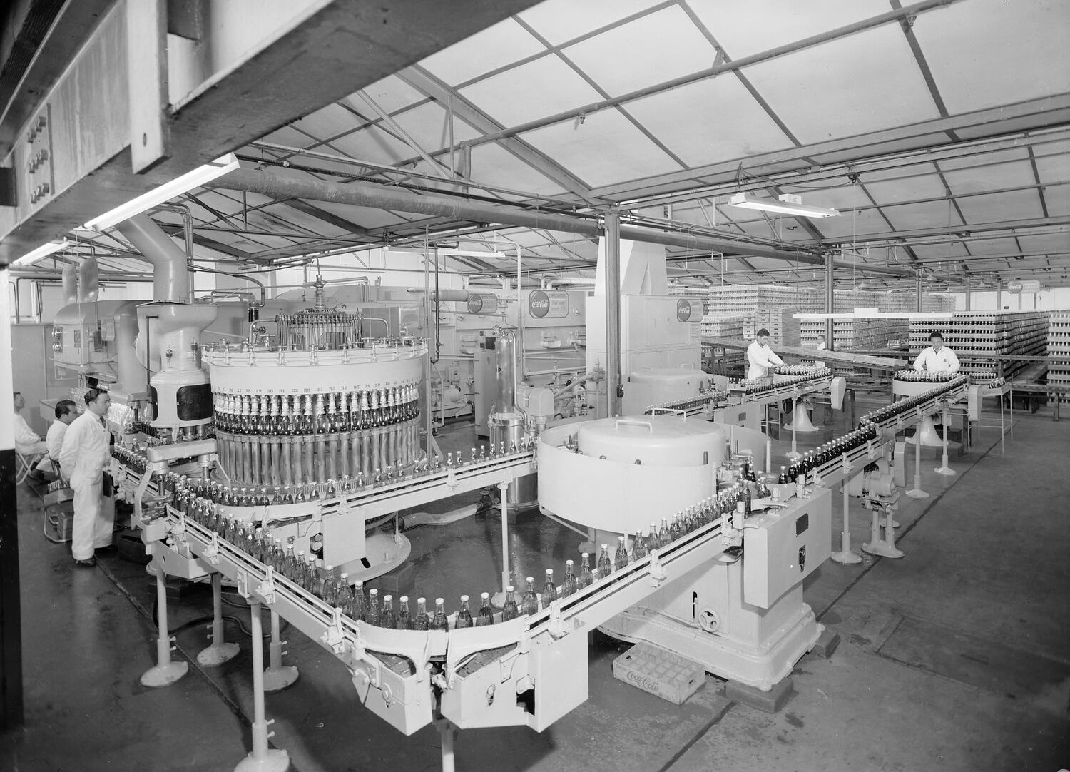 Negative - Coca-Cola, Bottling Factory, Melbourne, Victoria, Aug 1954
