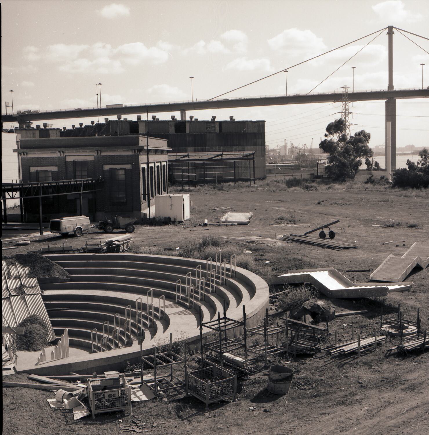 Negative - Amphitheatre During Construction, Scienceworks, Spotswood ...