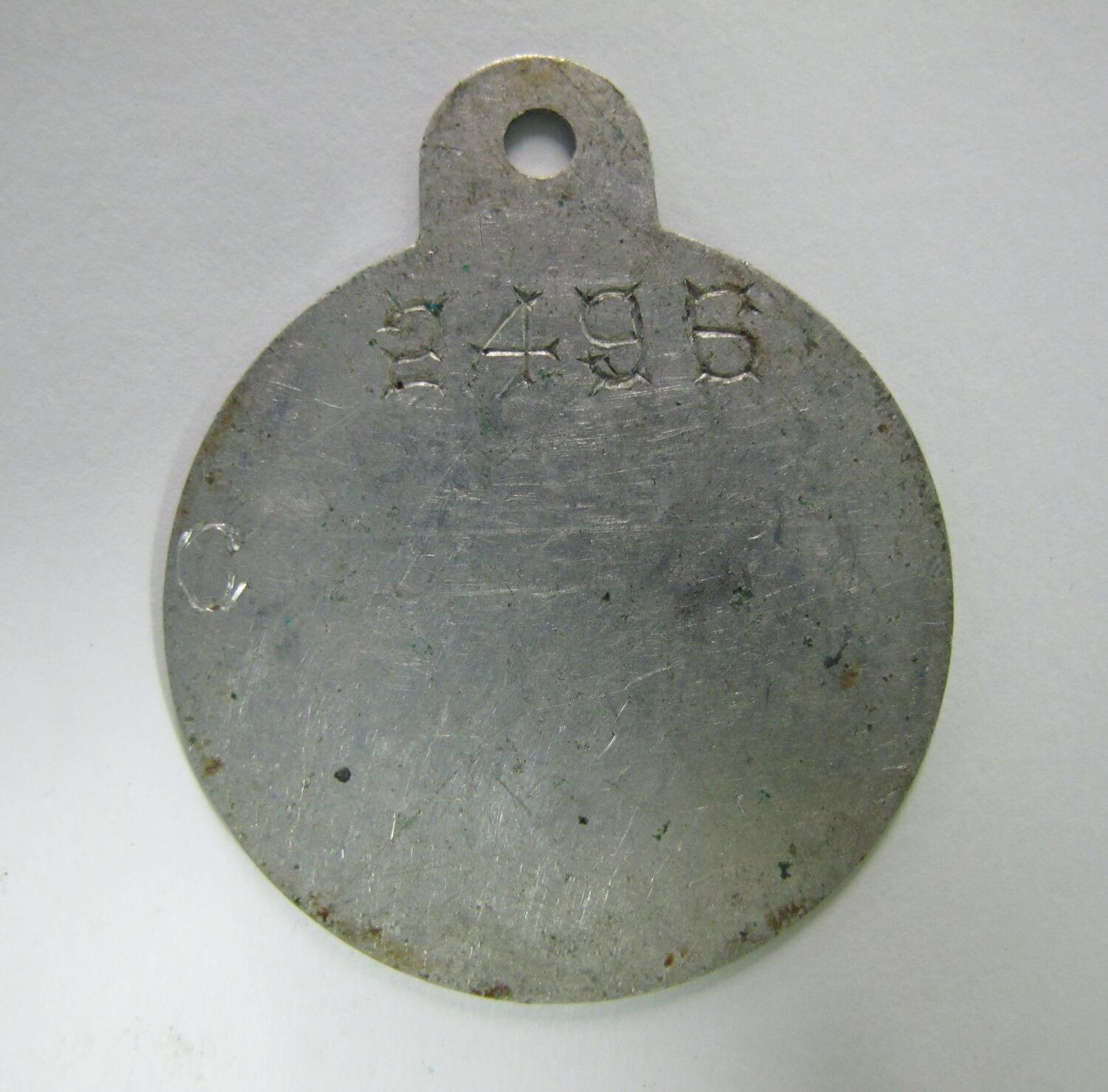 Identity Tag - Metal, World War I, 1914-1918