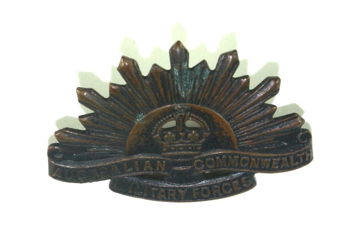 Badge - Rising Sun, Australian Commonwealth Military Forces, circa 1939 ...