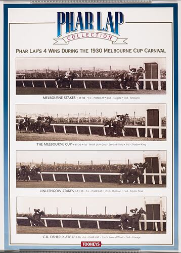 Poster - Tooheys, Phar Lap Collection, 1997