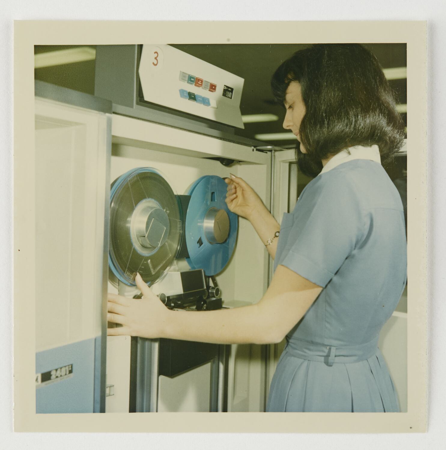Photograph - Worker Using Business Machine, Kodak Factory, Coburg ...